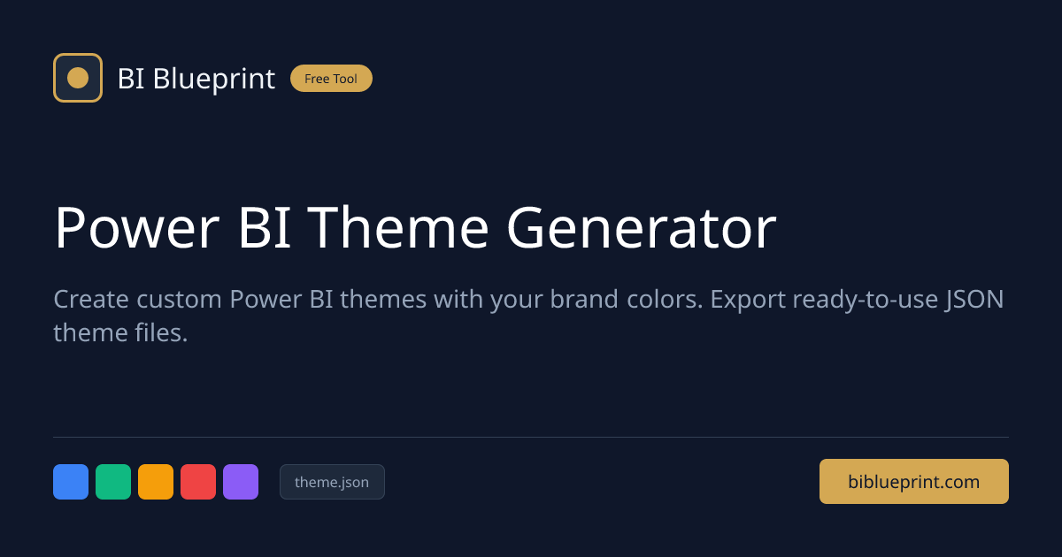 Power BI Theme Generator | BI Blueprint